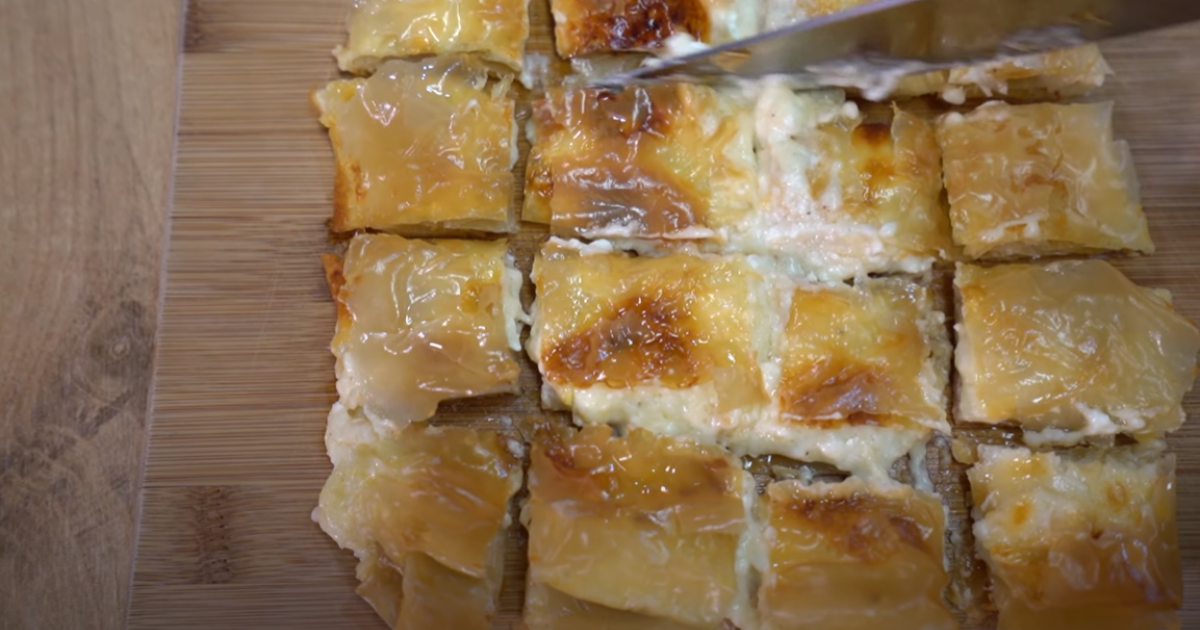 Τυρόπιτα τύπου μπουγάτσας: Μια τραγανή και κρεμώδης απόλαυση (Vid) | Alfavita